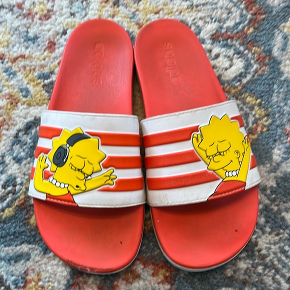 adidas | Shoes | Adidas X Simpsons Slides Lisa Simpson | Poshmark